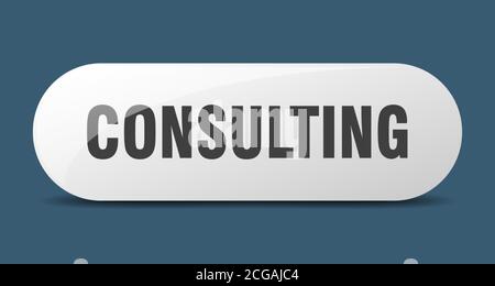 consulting button. rounded glass sign. sticker. banner Stock Vector ...