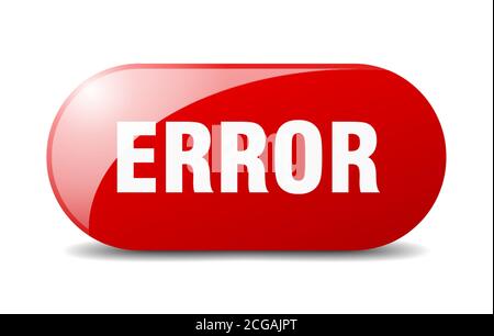 error button. rounded glass sign. sticker. banner Stock Vector Image ...