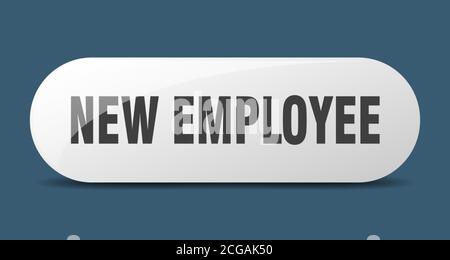 new employee button. rounded glass sign. sticker. banner Stock Vector ...