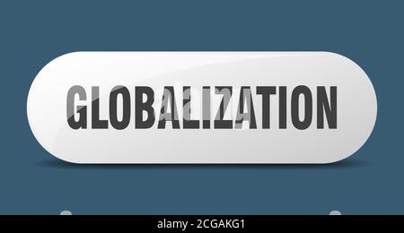 globalization button. rounded glass sign. sticker. banner Stock Vector ...