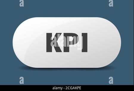 kpi button. rounded glass sign. sticker. banner Stock Vector Image ...