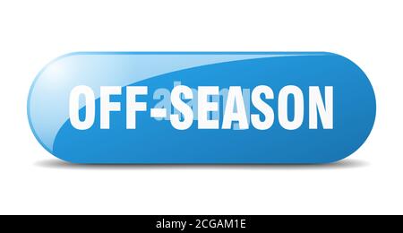 off-season button. rounded glass sign. sticker. banner Stock Vector ...