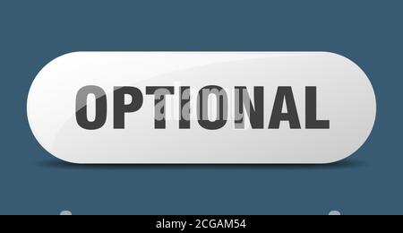 optional button. rounded glass sign. sticker. banner Stock Vector Image ...