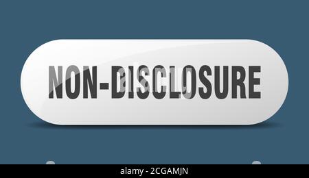 non-disclosure button. rounded glass sign. sticker. banner Stock Vector ...