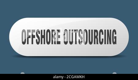 offshore outsourcing button. rounded glass sign. sticker. banner Stock ...