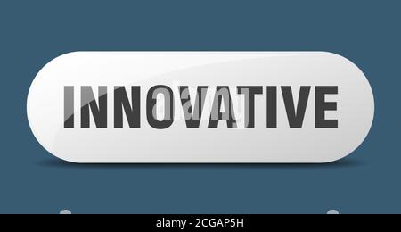 innovative button. rounded glass sign. sticker. banner Stock Vector ...