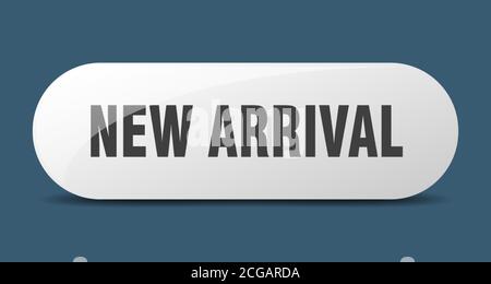 new arrival button. rounded glass sign. sticker. banner Stock Vector ...