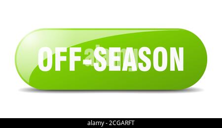 off-season button. rounded glass sign. sticker. banner Stock Vector ...