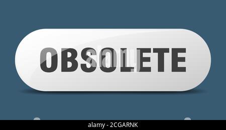 obsolete button. rounded glass sign. sticker. banner Stock Vector Image ...