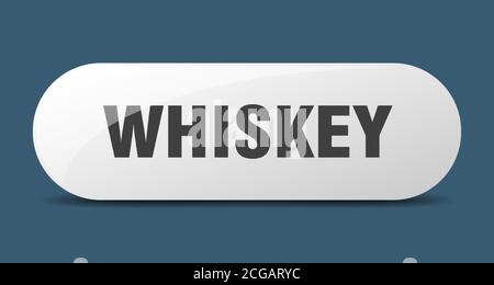 whiskey button. rounded glass sign. sticker. banner Stock Vector Image ...