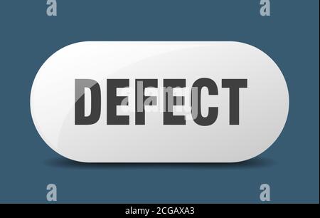 defect button. rounded glass sign. sticker. banner Stock Vector Image ...