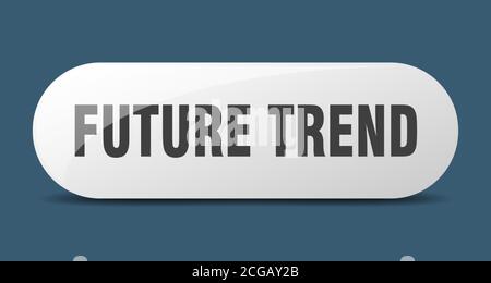 future trend button. rounded glass sign. sticker. banner Stock Vector ...