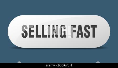 selling fast button. rounded glass sign. sticker. banner Stock Vector ...