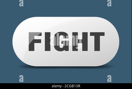 fight button. rounded glass sign. sticker. banner Stock Vector Image ...