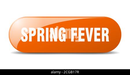 spring fever button. rounded glass sign. sticker. banner Stock Vector ...
