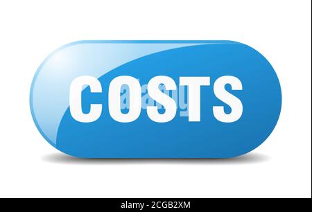 costs button. rounded glass sign. sticker. banner Stock Vector Image ...