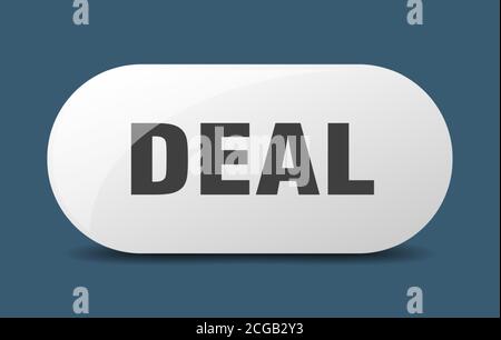 deal button. rounded glass sign. sticker. banner Stock Vector Image ...