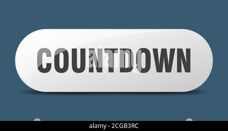 countdown button. rounded glass sign. sticker. banner Stock Vector ...