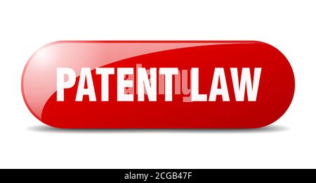 patent law button. rounded glass sign. sticker. banner Stock Vector ...