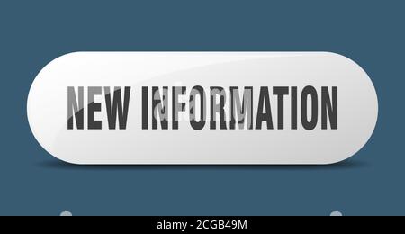 new information button. rounded glass sign. sticker. banner Stock ...