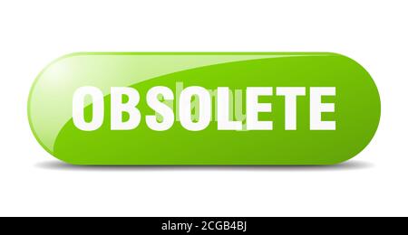 obsolete button. rounded glass sign. sticker. banner Stock Vector Image ...