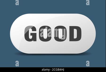 good button. rounded glass sign. sticker. banner Stock Vector Image ...