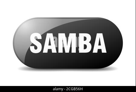 samba button. rounded glass sign. sticker. banner Stock Vector Image ...
