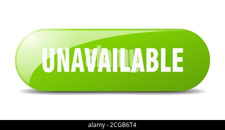 unavailable button. rounded glass sign. sticker. banner Stock Vector ...