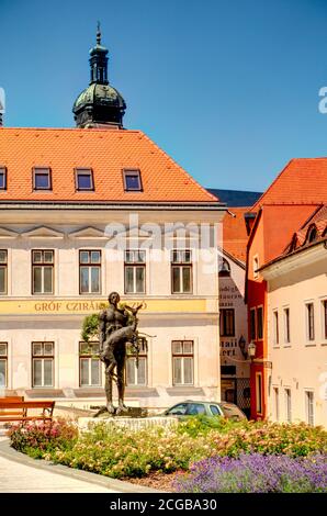 View of Gyor, Western Transdanubia, Hungary Stock Photo - Alamy