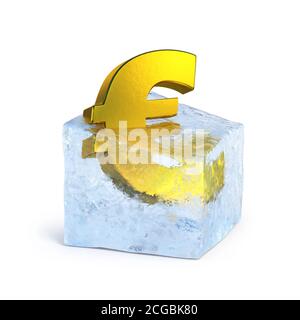 Water euro symbol, 3D rendering isolated on white background Stock ...