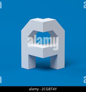Isometric font 3d rendering letter M Stock Photo - Alamy