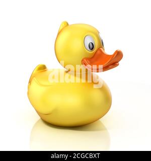 Fun duck - 3D Illustration Stock Photo - Alamy