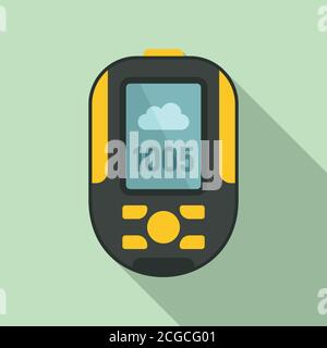 Modern barometer icon. Flat illustration of modern barometer vector ...