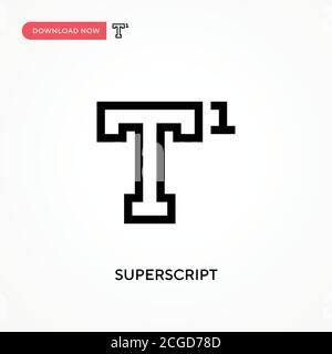 superscript icon black vector illustration Stock Vector Image & Art - Alamy
