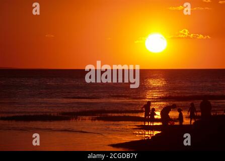 Sunset on Cape Cod Bay at Skaket Beach, Orleans, Massachusetts Stock ...