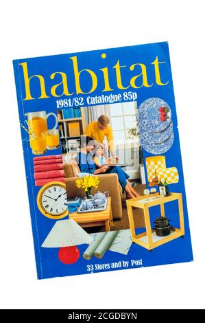 A copy of a Habitat catalogue from the 1980s Stock Photo - Alamy