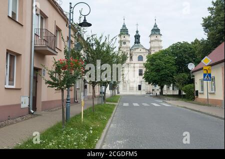 Baroque Saint Louis church in Włodawa, Lublin Voivodeship, Poland Stock ...