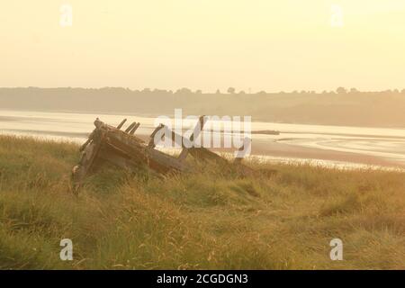 Ship graveyard, Purton, Gloucestershire Stock Photo - Alamy