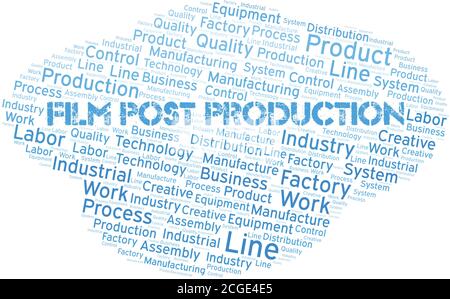 Film Post Production word cloud create with the text only Stock Vector ...