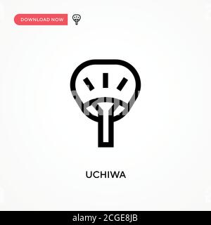 Uchiwa vector icon. . Modern, simple flat vector illustration for web site or mobile app Stock ...