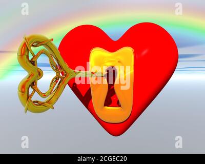 red heath sign Stock Photo - Alamy