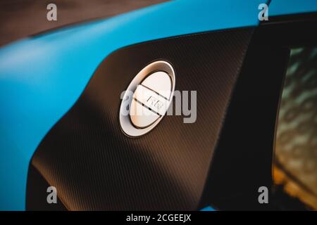 Audi R8 V8 fuel cap Stock Photo - Alamy