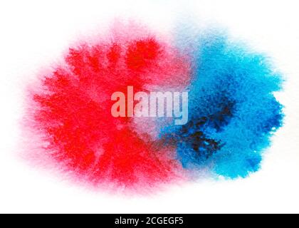 Bright Red Blue white vibrant watercolor batik azulejos tile background ...