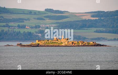 Isle of Inchmickery in Firth of Forth Scotland July 2018 Stock Photo ...