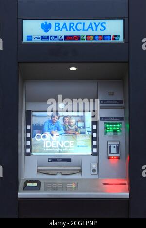 Barclays Bank ATM, Cash machine UK Stock Photo - Alamy