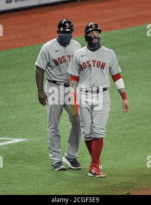 Boston Red Sox third base coach Carlos Febles (53) during a spring ...