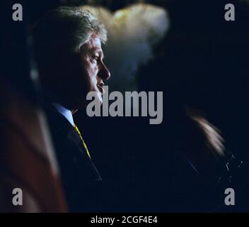 Photograph of President William J. Clinton Speaking with Urban League ...