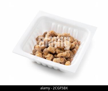 Natto and soybeans placed on a white background Stock Photo - Alamy