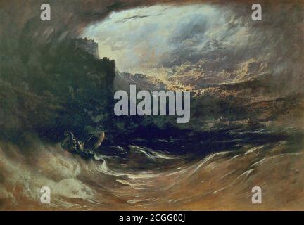 Martin John - Christ Stilleth the Tempest Stock Photo - Alamy