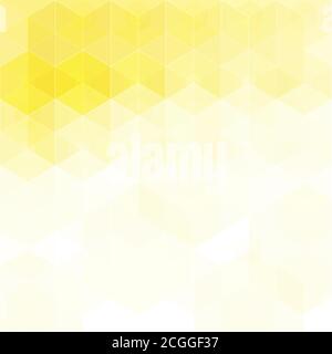 Abstract yellow hexagon background. layout for the presentation ...